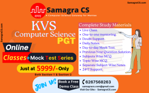 #KVS PGT Computer Science Syllabus With Study Materials SamagraCS